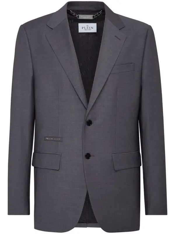 Philipp Plein Wool Blazer - Grey
