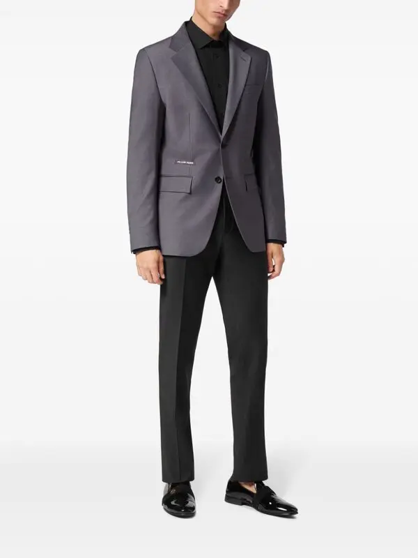 Philipp Plein Wool Blazer - Grey