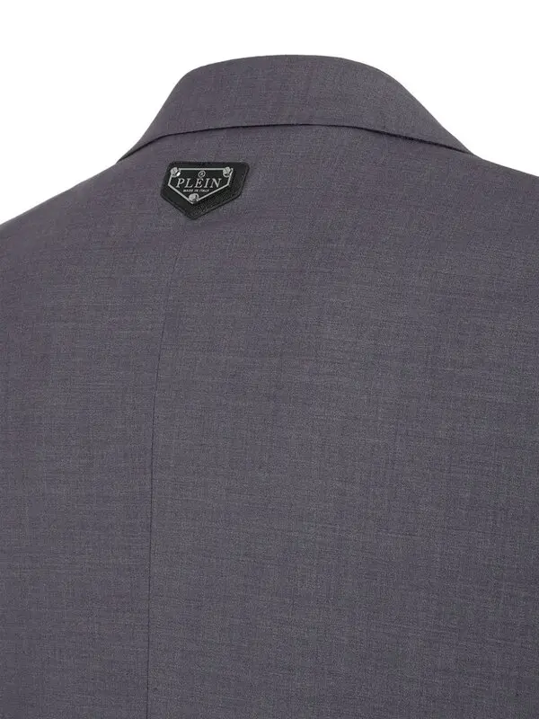 Philipp Plein Wool Blazer - Grey