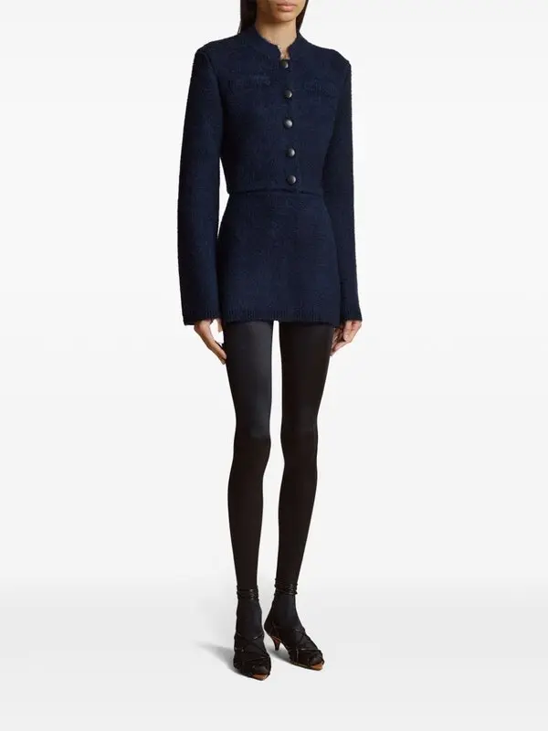 Khaite Darrion Mini Skirt - Blue