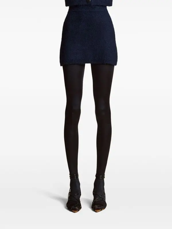 Khaite Darrion Mini Skirt - Blue