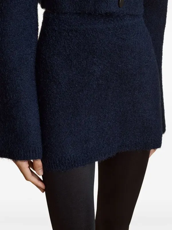 Khaite Darrion Mini Skirt - Blue