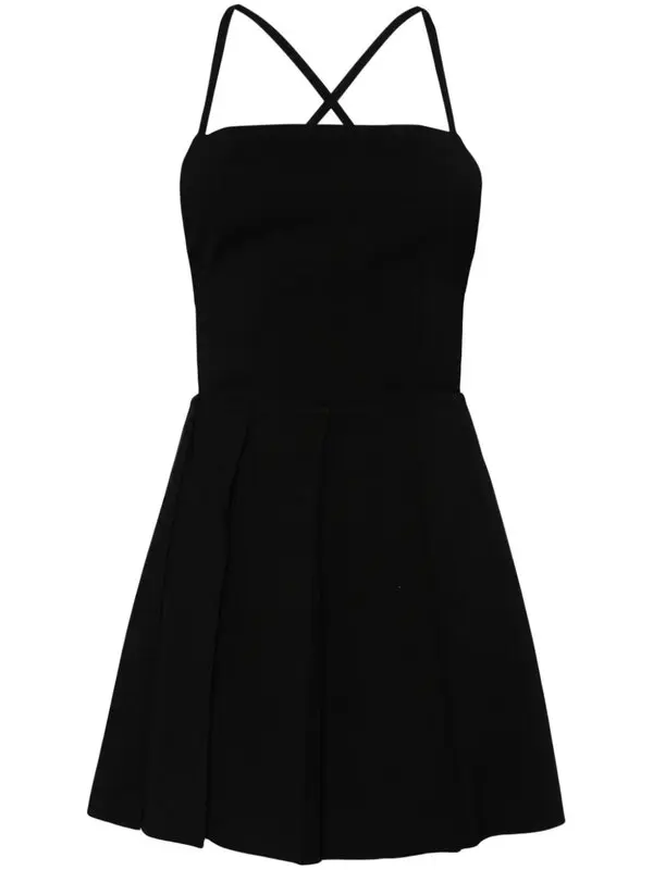 Low Classic Criss-Cross Strap Mini Dress In Black - 62% Off | Editorialist