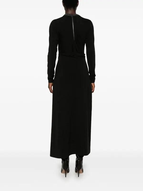 Brunello Cucinelli Draped Jersey Maxi Dress