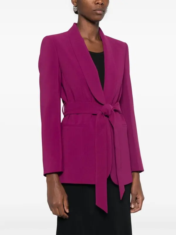TWINSET Oval T-chain Belted Blazer - Pink