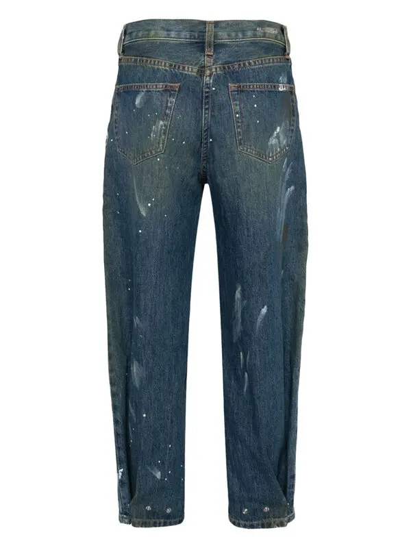 Helmut Lang Painted Wide-leg Jeans