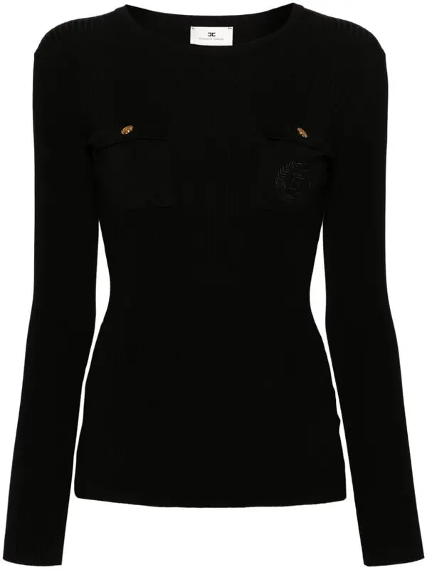 Elisabetta Franchi Logo-embroidered Jumper