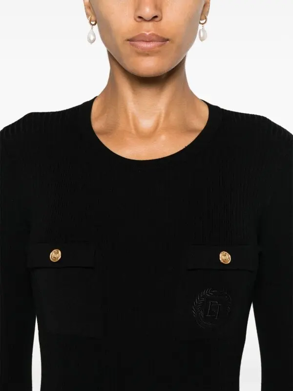Elisabetta Franchi Logo-embroidered Jumper