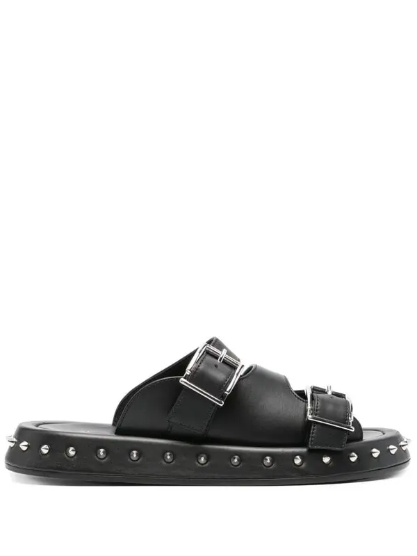 Alexander McQueen Buckle Leather Sandals