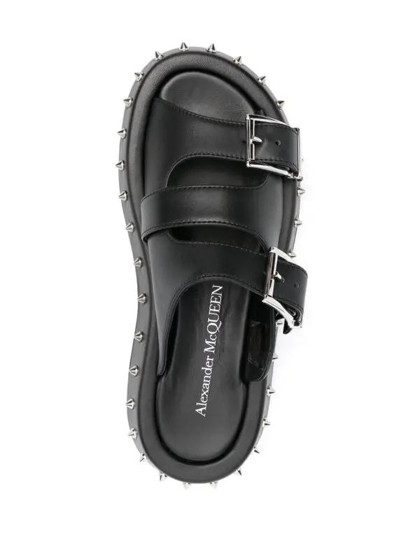 Alexander McQueen Buckle Leather Sandals