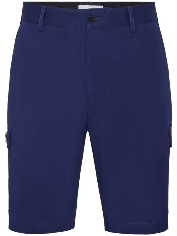 Philipp Plein Logo-plaque Cargo Shorts - Blue