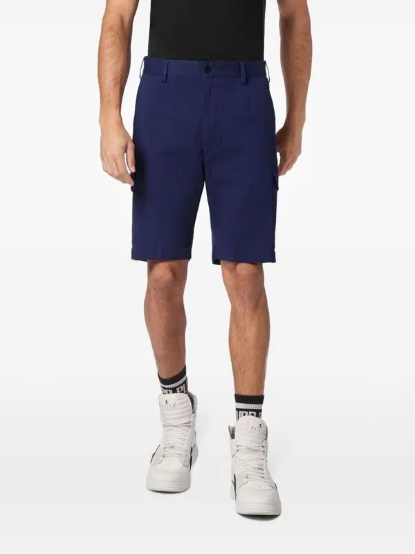 Philipp Plein Logo-plaque Cargo Shorts - Blue