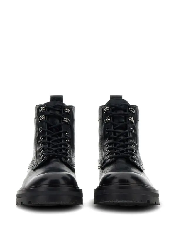 Hogan H673 Leather Boots - Black