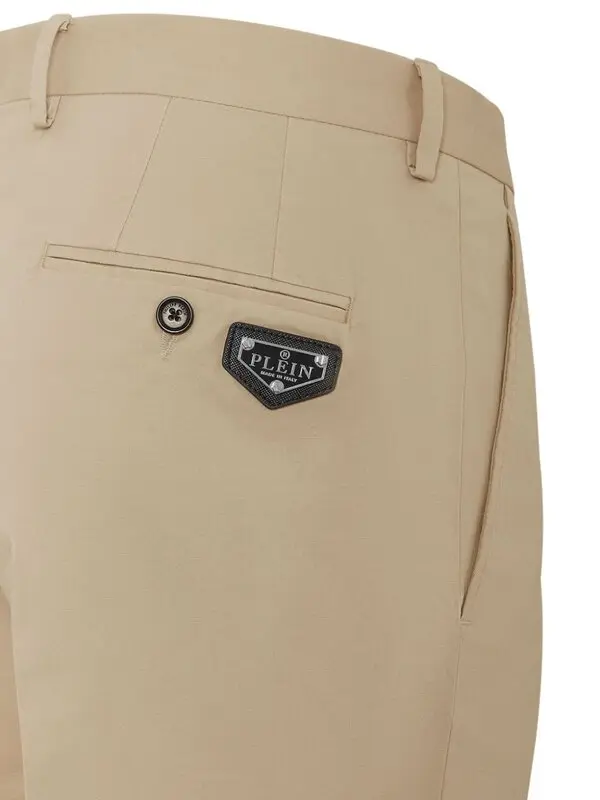 Philipp Plein Mid-rise Slim-fit Chinos - Neutrals