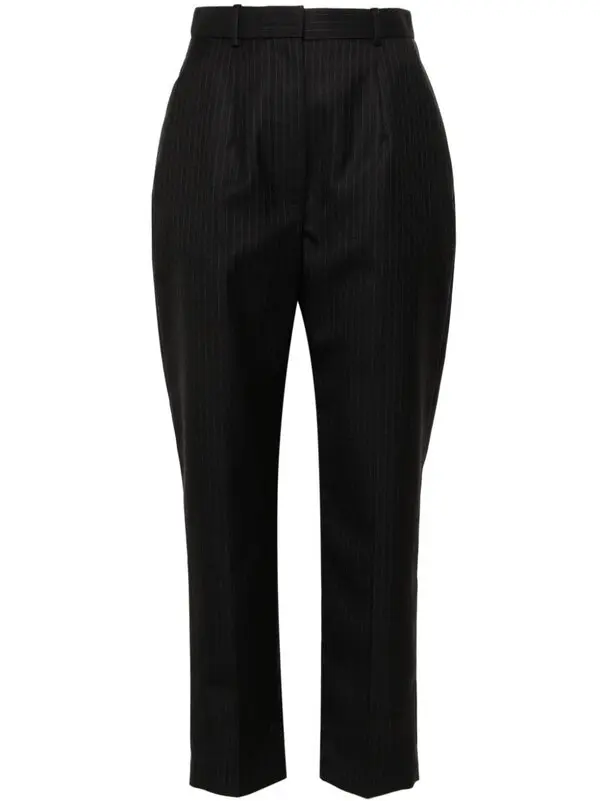 Alexander McQueen Pinstriped Wool Trousers