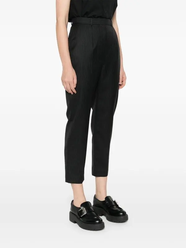 Alexander McQueen Pinstriped Wool Trousers