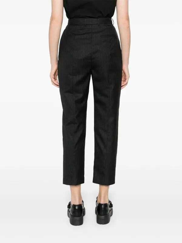 Alexander McQueen Pinstriped Wool Trousers
