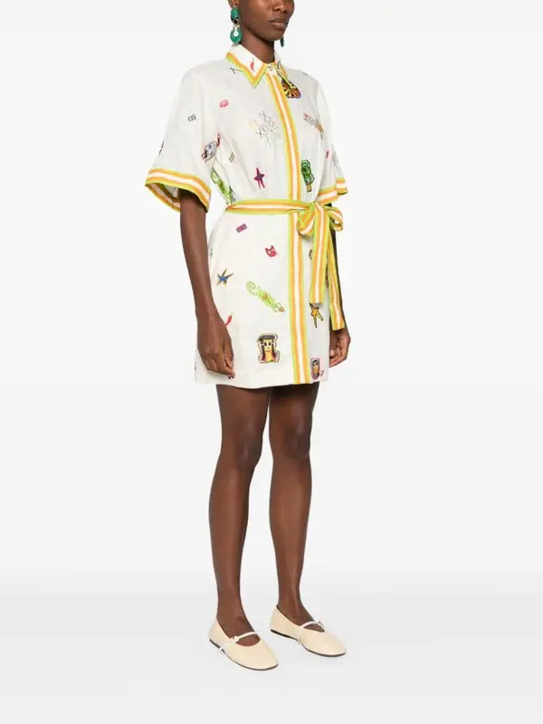 ALEMAIS X Michael Swaney Checkers Mini Dress