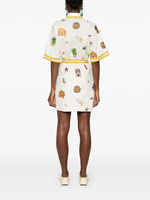 ALEMAIS X Michael Swaney Checkers Mini Dress