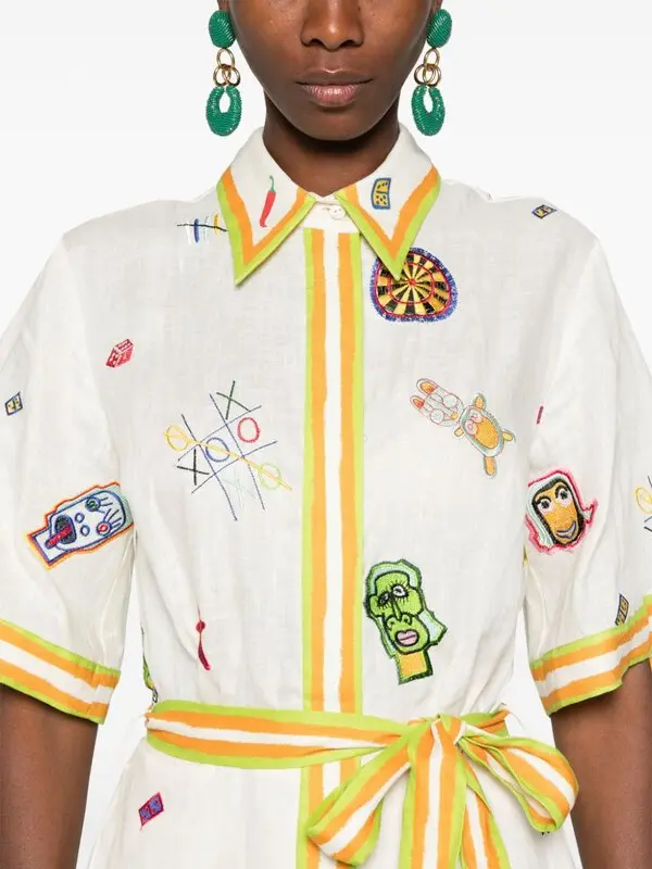 ALEMAIS X Michael Swaney Checkers Mini Dress