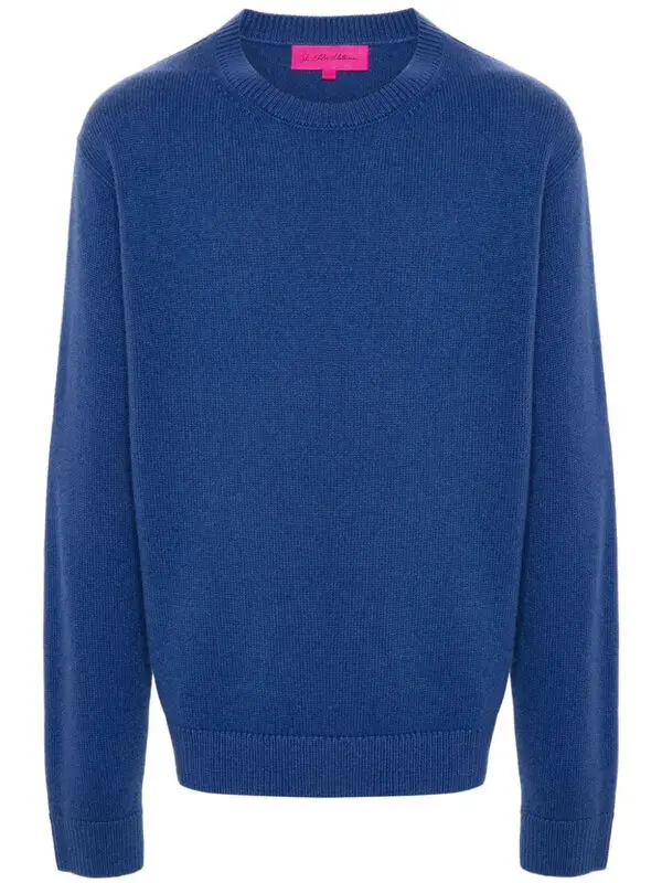 THE ELDER STATESMAN Simple Jumper - Blue