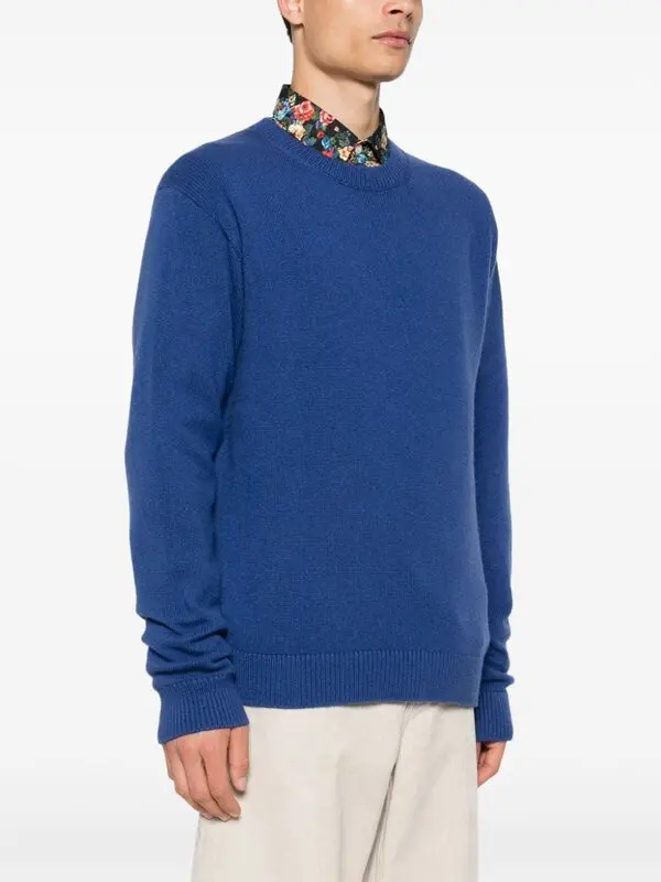 THE ELDER STATESMAN Simple Jumper - Blue
