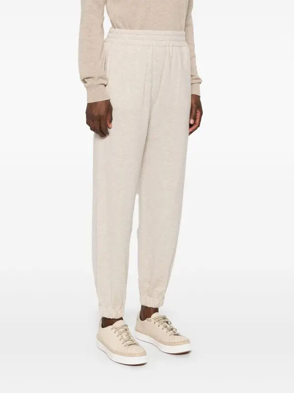 Brunello Cucinelli Cashmere Track Pants - Neutrals