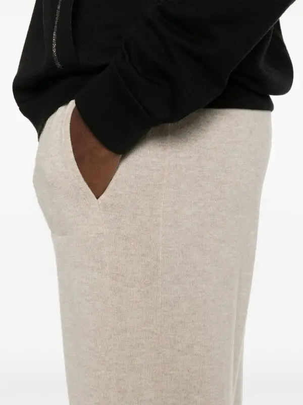 Brunello Cucinelli Cashmere Track Pants - Neutrals