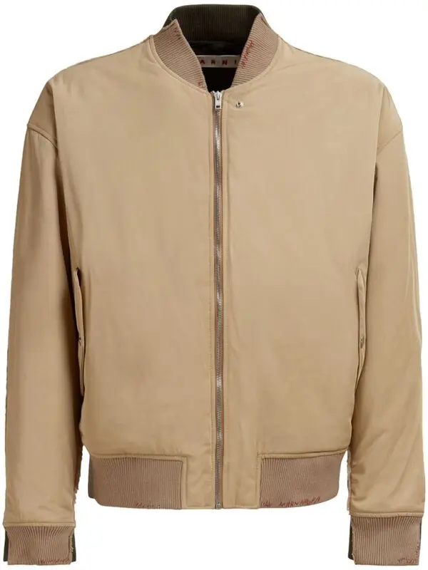 Marni Two-tone Bomber Jacket - Neutrals