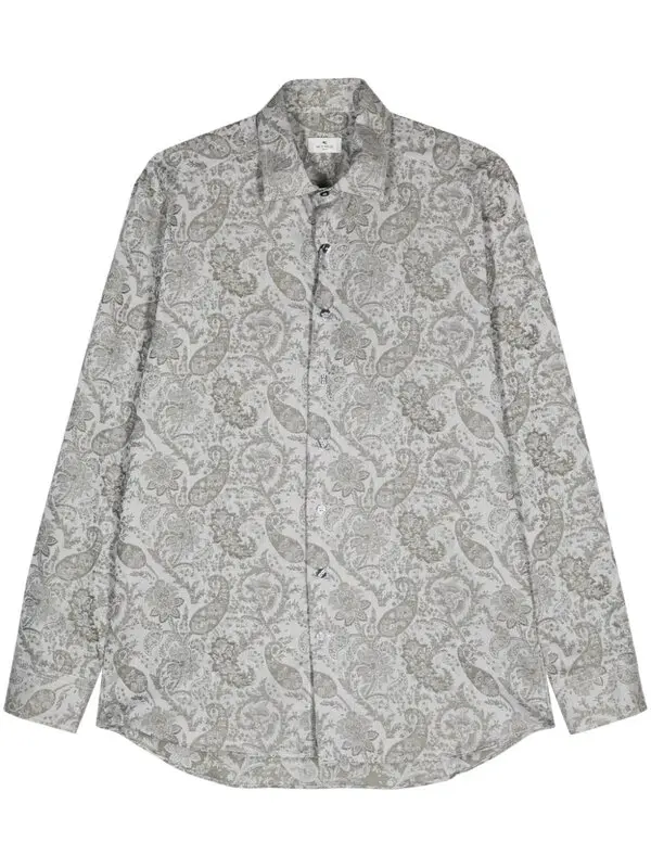 Etro Floral Paisley Shirt - Neutrals