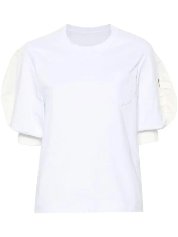 Sacai Cotton Jersey T-shirt - White
