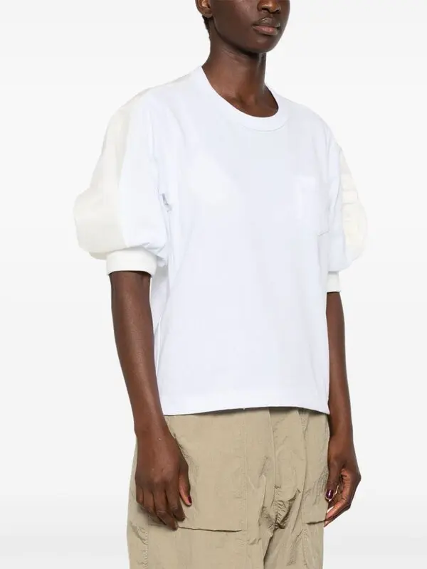 Sacai Cotton Jersey T-shirt - White