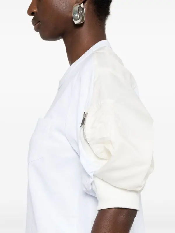 Sacai Cotton Jersey T-shirt - White