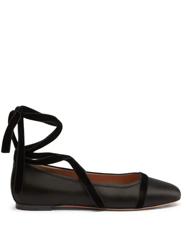 MALONE SOULIERS Spencer Ballerina Shoes - Black