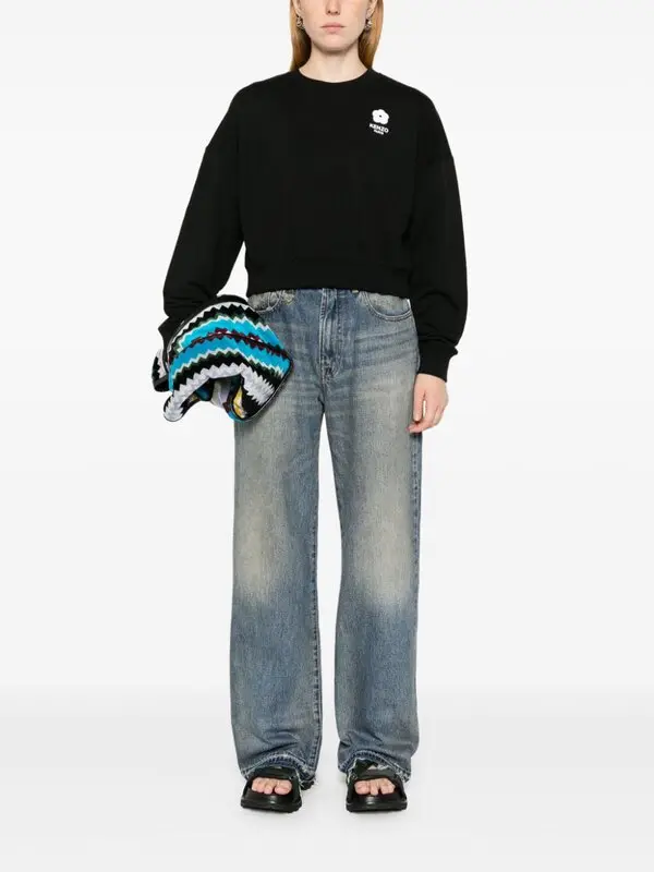 Kenzo Boke Flower-patch Sweatshirt