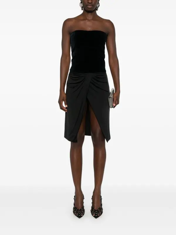 TOM FORD Cotton Velvet Corset - Blue