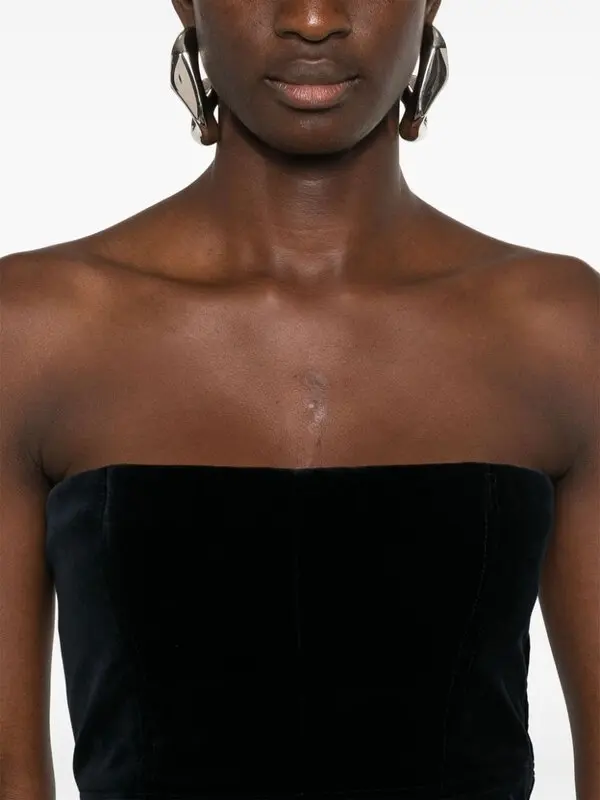 TOM FORD Cotton Velvet Corset - Blue