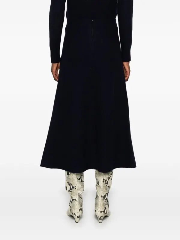JIL SANDER A-line Midi Skirt - Blue