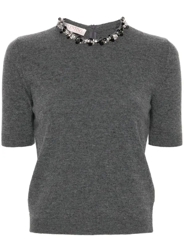 Valentino Garavani Embroidered Wool Sweater