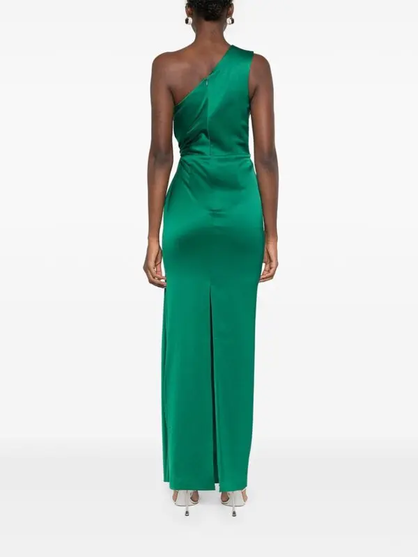 Alex Perry One-shoulder Satin Dress