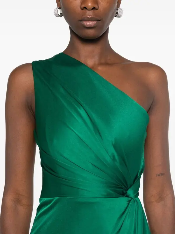 Alex Perry One-shoulder Satin Dress