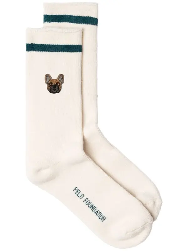 PELO FOUNDATION Bouledogue Socks - White
