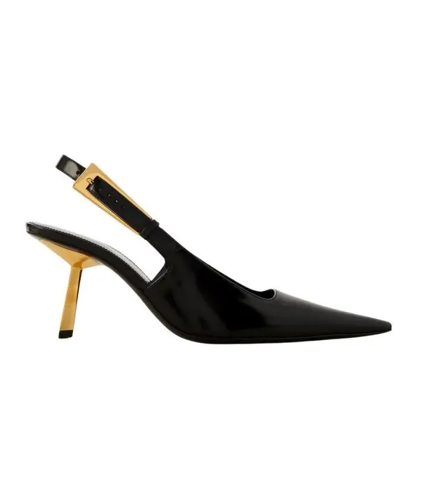 Saint Laurent Lee Leather Slingback Pumps