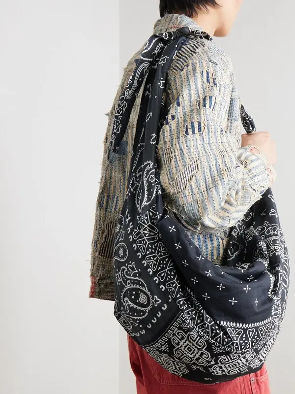Kapital Snufkin Patchwork Bandana-Print Voile Messenger Bag