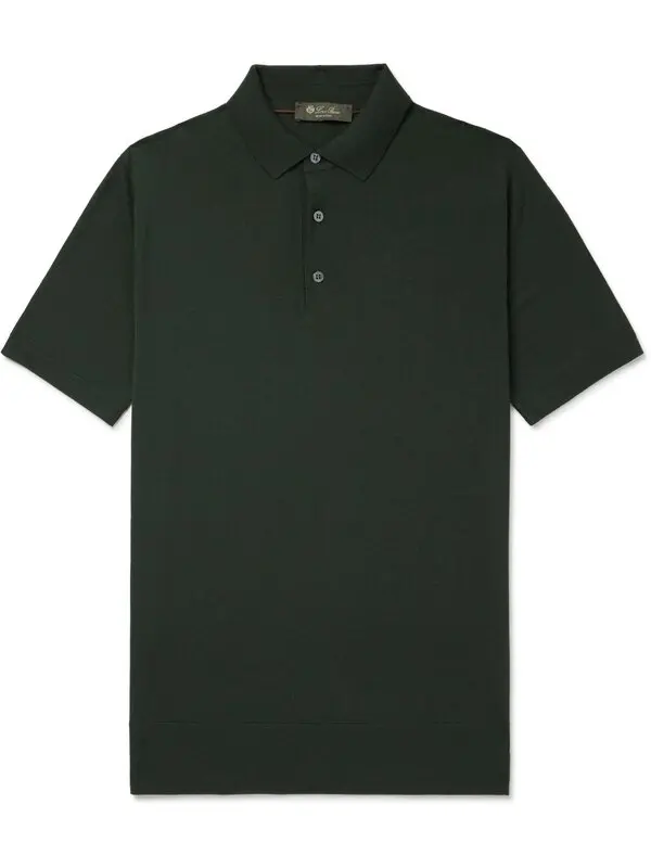 Loro Piana Wish® Wool Polo Shirt - Green