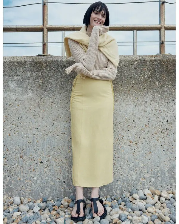 Whistles Josie Side Tie Skirt