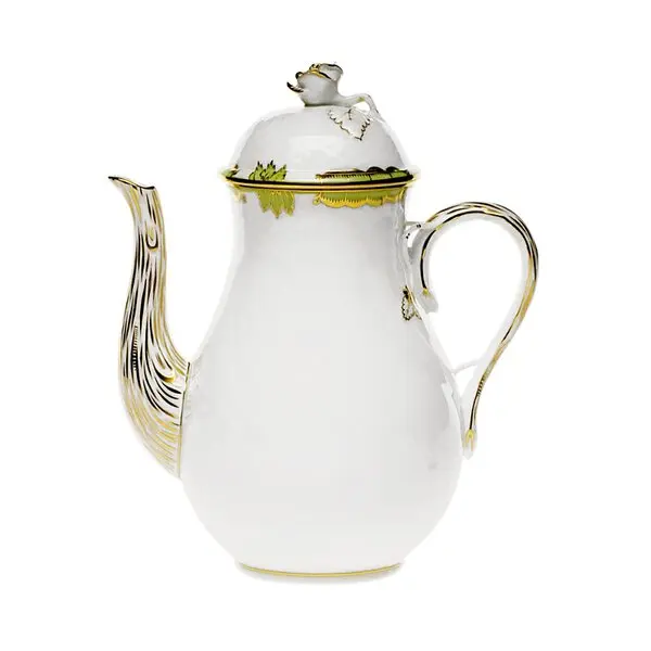 HEREND Princess Victoria Coffee Pot - Green