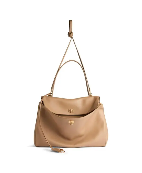 Balenciaga Rodeo Large Handbag - Latte