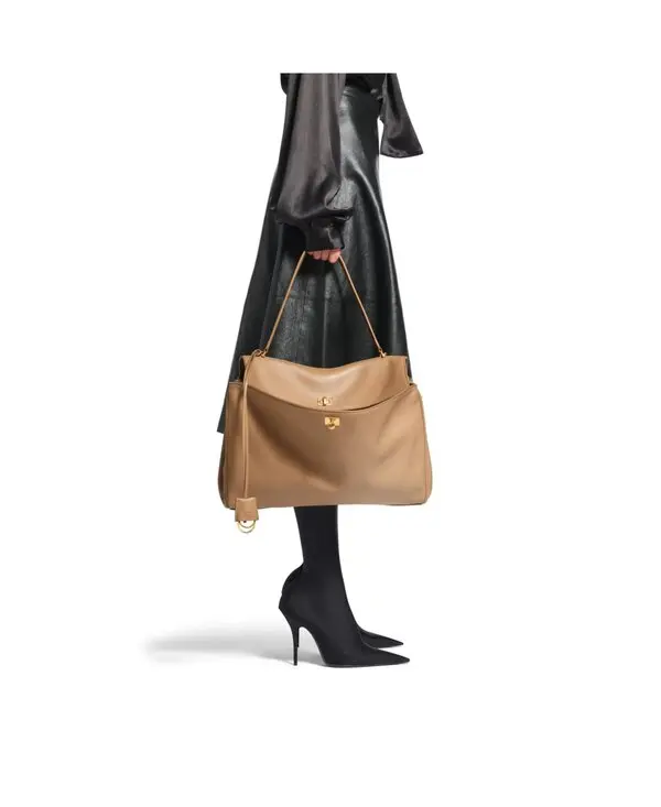 Balenciaga Rodeo Large Handbag - Latte
