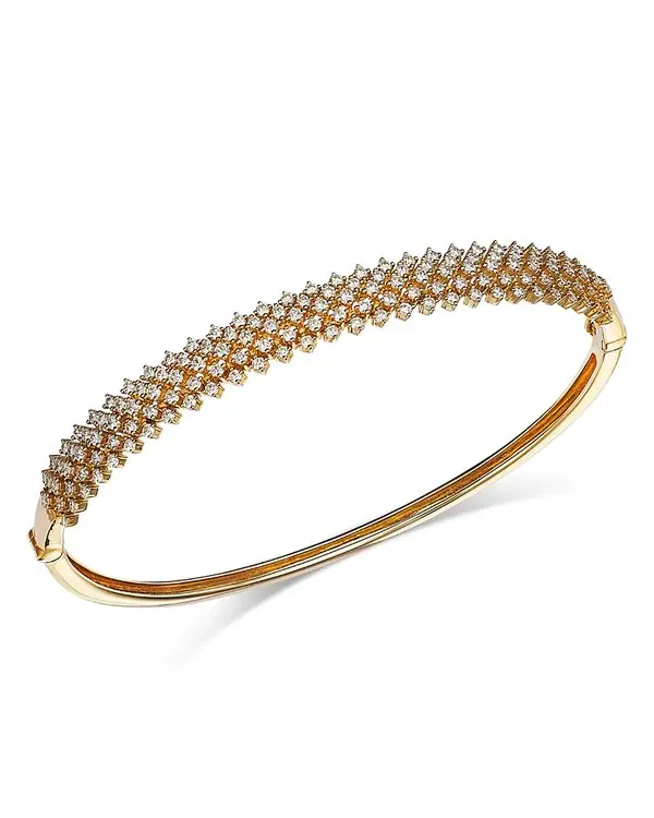 Bloomingdale'S Diamond Bangle Bracelet 1.63 Tcw - Gold